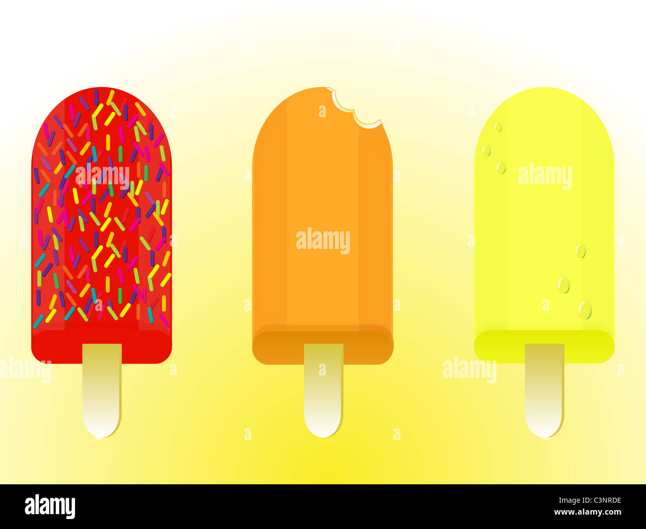 Strawberry flavour lolly hi-res stock photography and images - Alamy