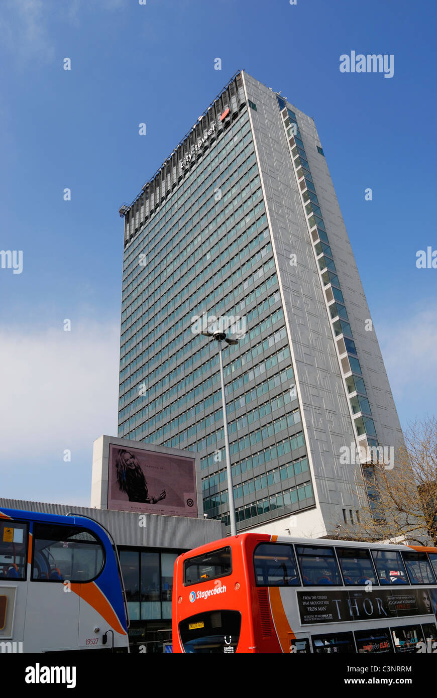 City Tower in Manchester Piccadilly. Formerly known as the Sunley ...