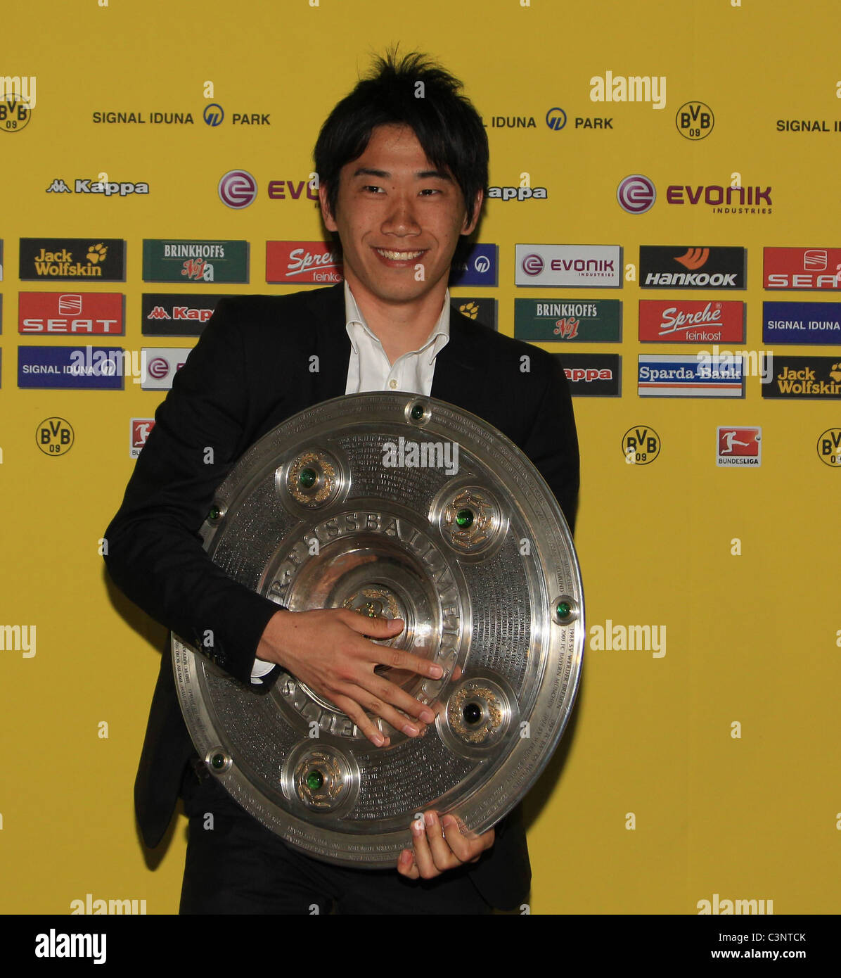 player of german football club Borussia Dortmund, Shinji Kagawa with ...