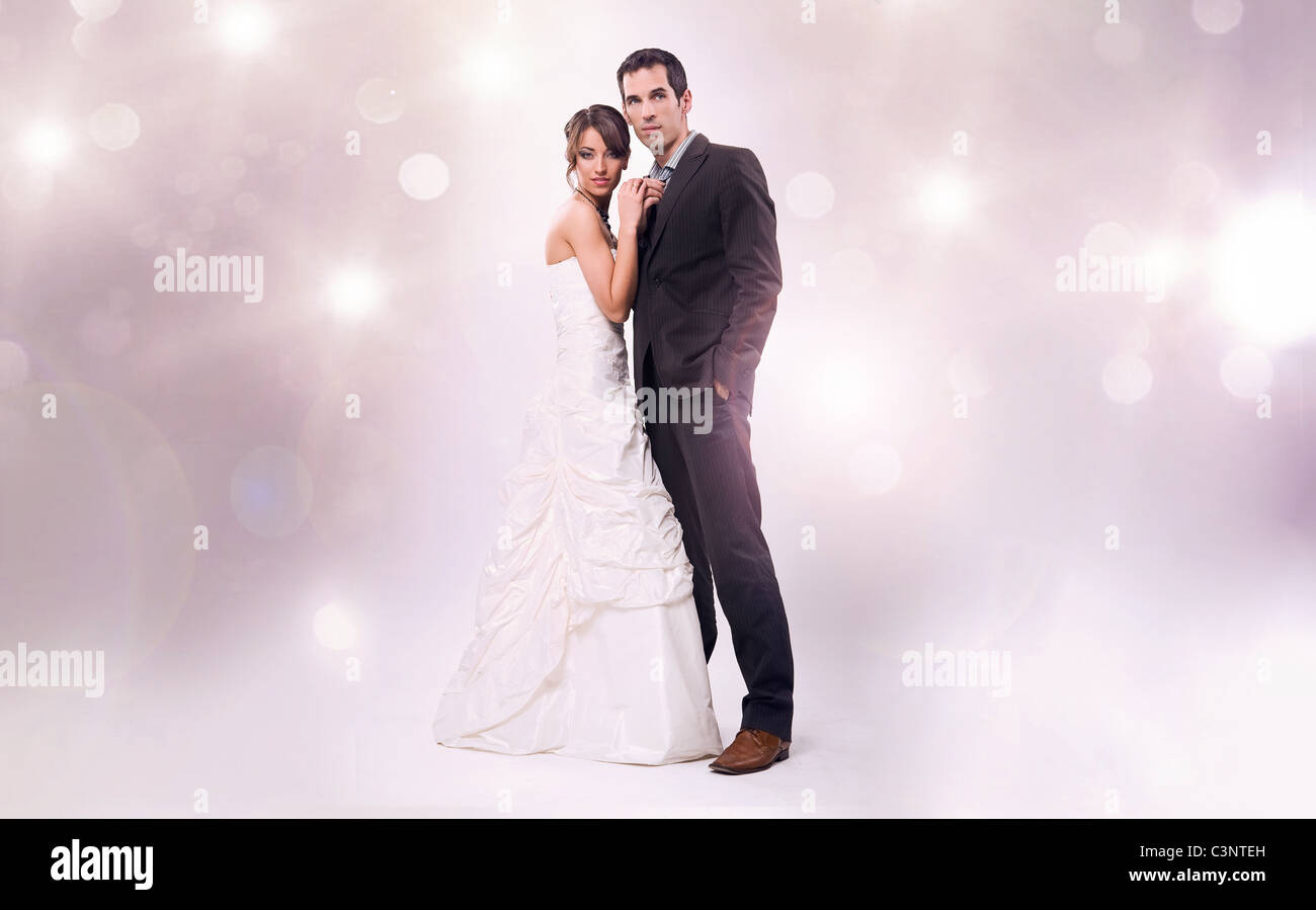 photo of amazing wedding couple Stock Photo - Alamy