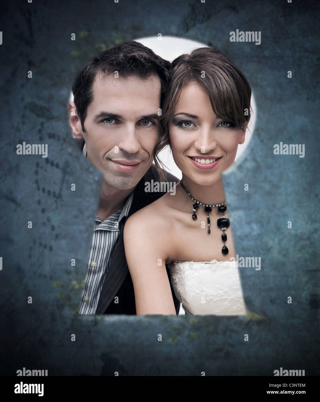 photo of amazing wedding couple Stock Photo - Alamy