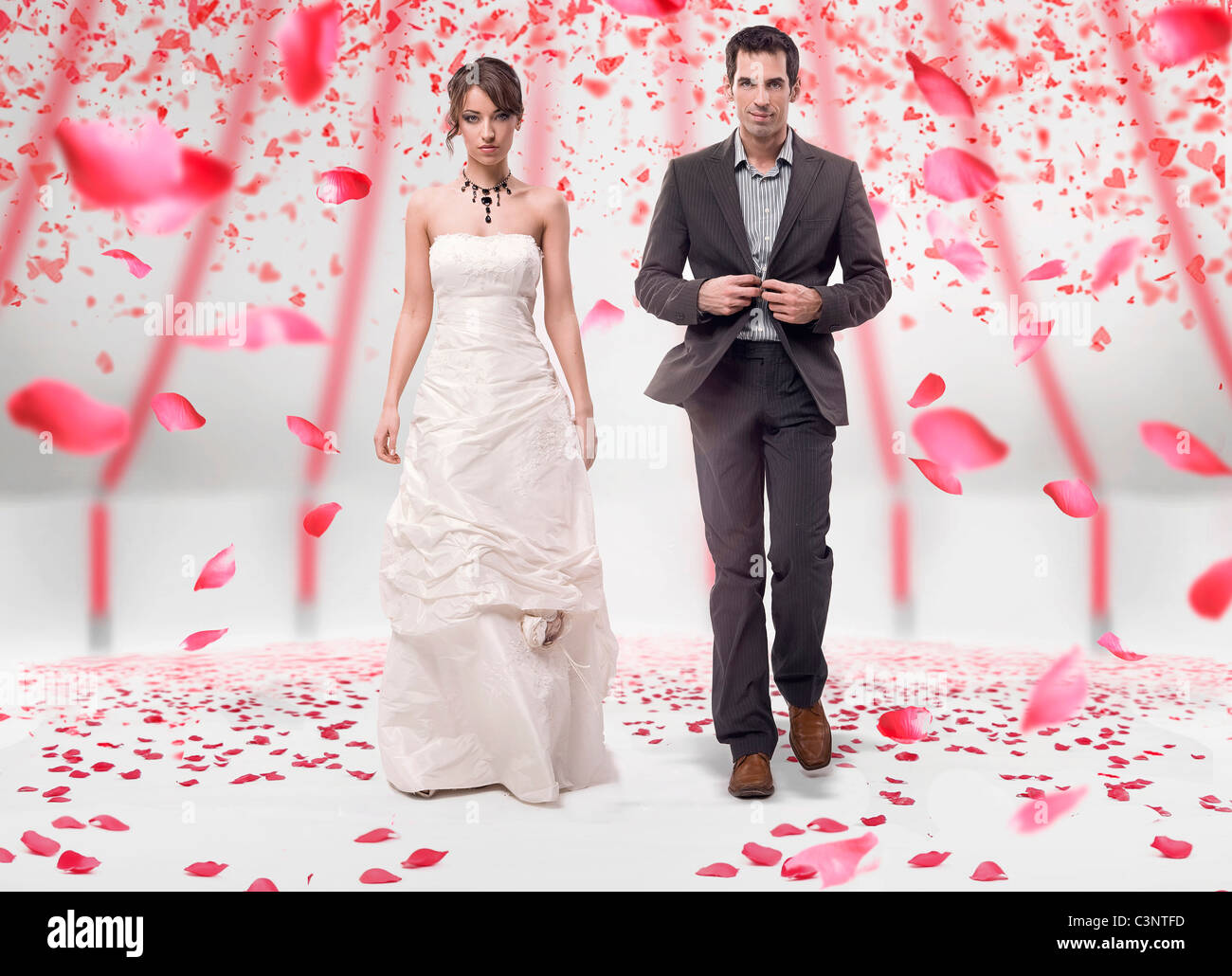 photo of amazing wedding couple Stock Photo - Alamy