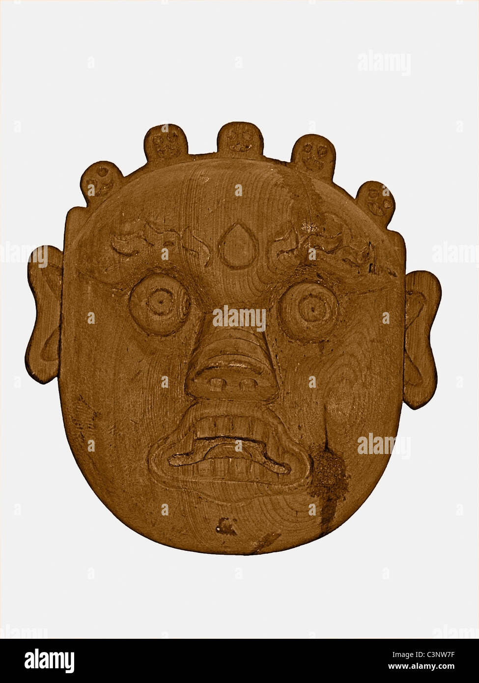 Ancient traditional theater mask in a Museum, Madhya Pradesh, India ...