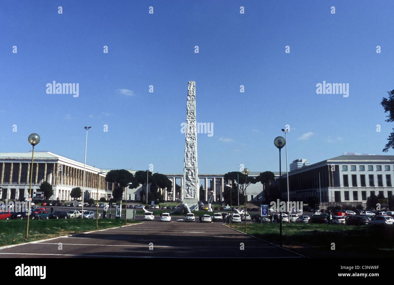 Piazza Guglielmo Marconi, Rome Stock Photo - Alamy