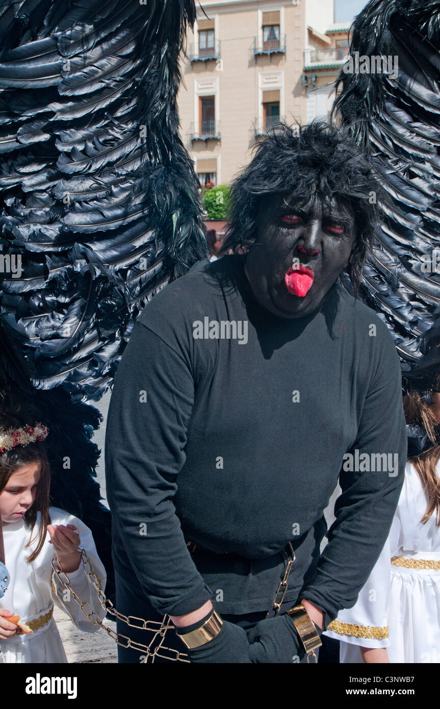 The Devil in chains leads the Resuurection Day, Domingo de Resurreccion ...