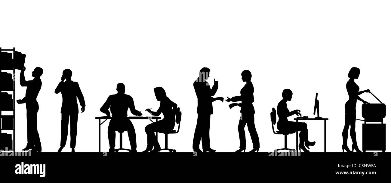 Busy office space Black and White Stock Photos & Images - Alamy