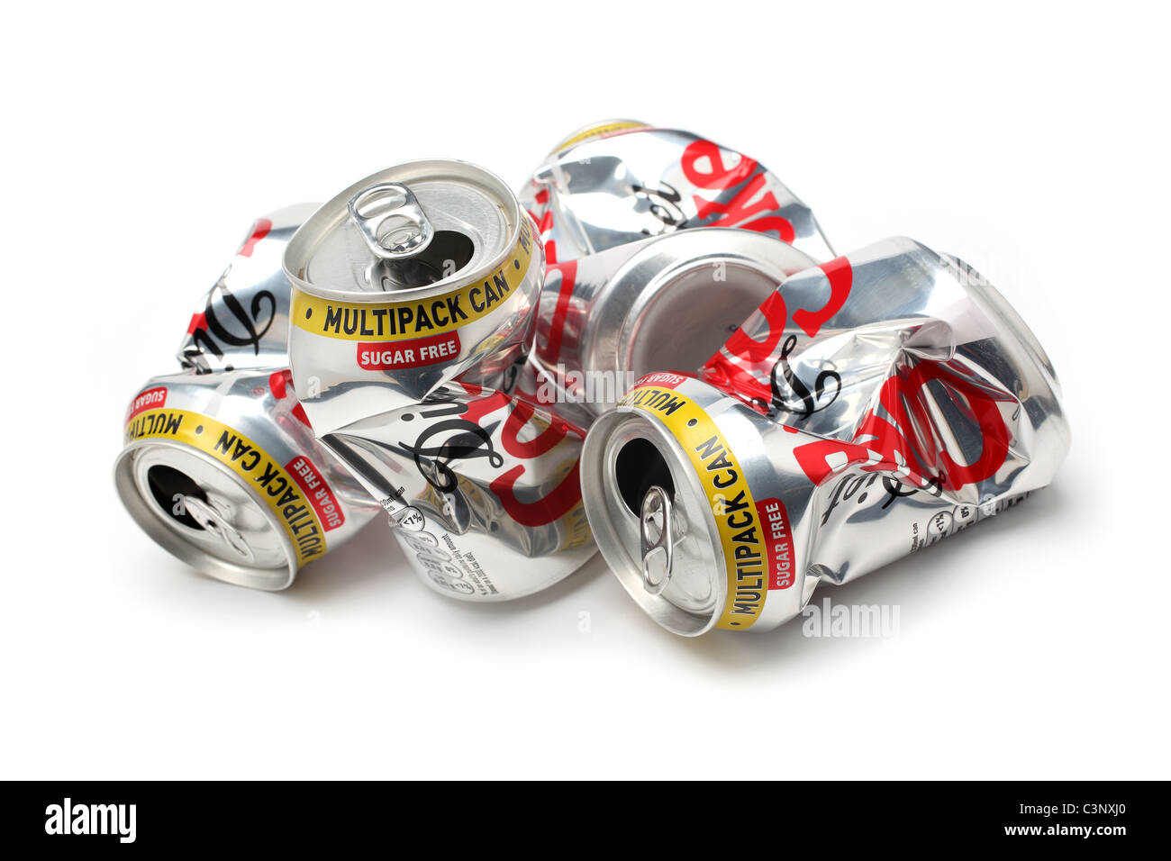 recycling tin metallic package Stock Photo - Alamy