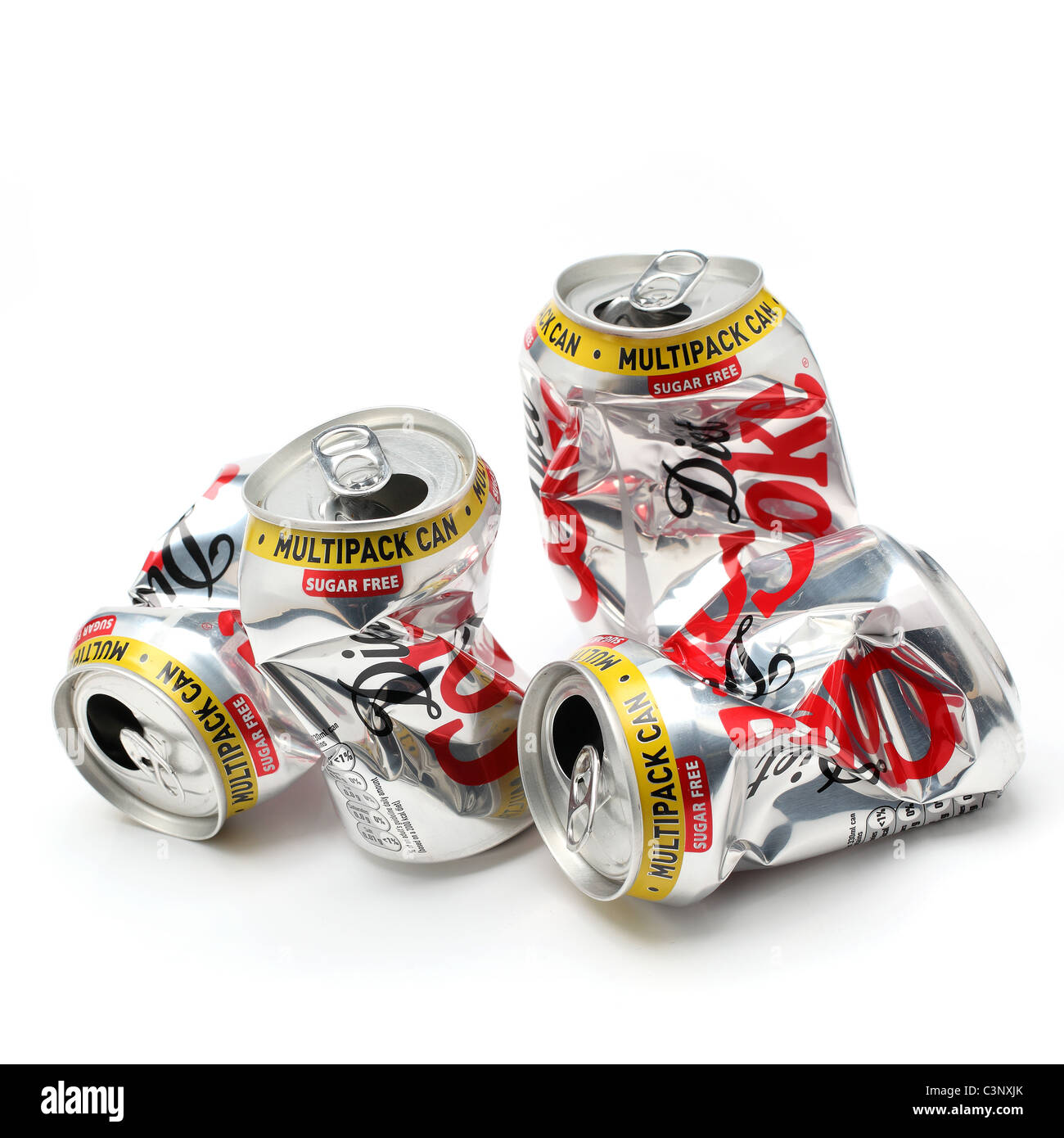 recycling tin metallic package Stock Photo - Alamy
