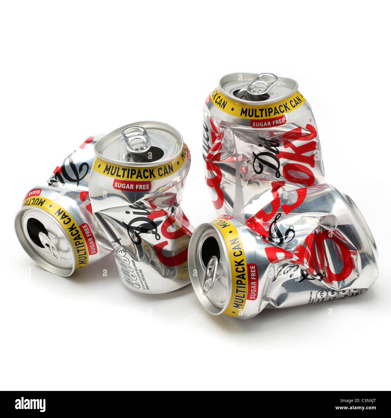 recycling tin metallic package Stock Photo - Alamy