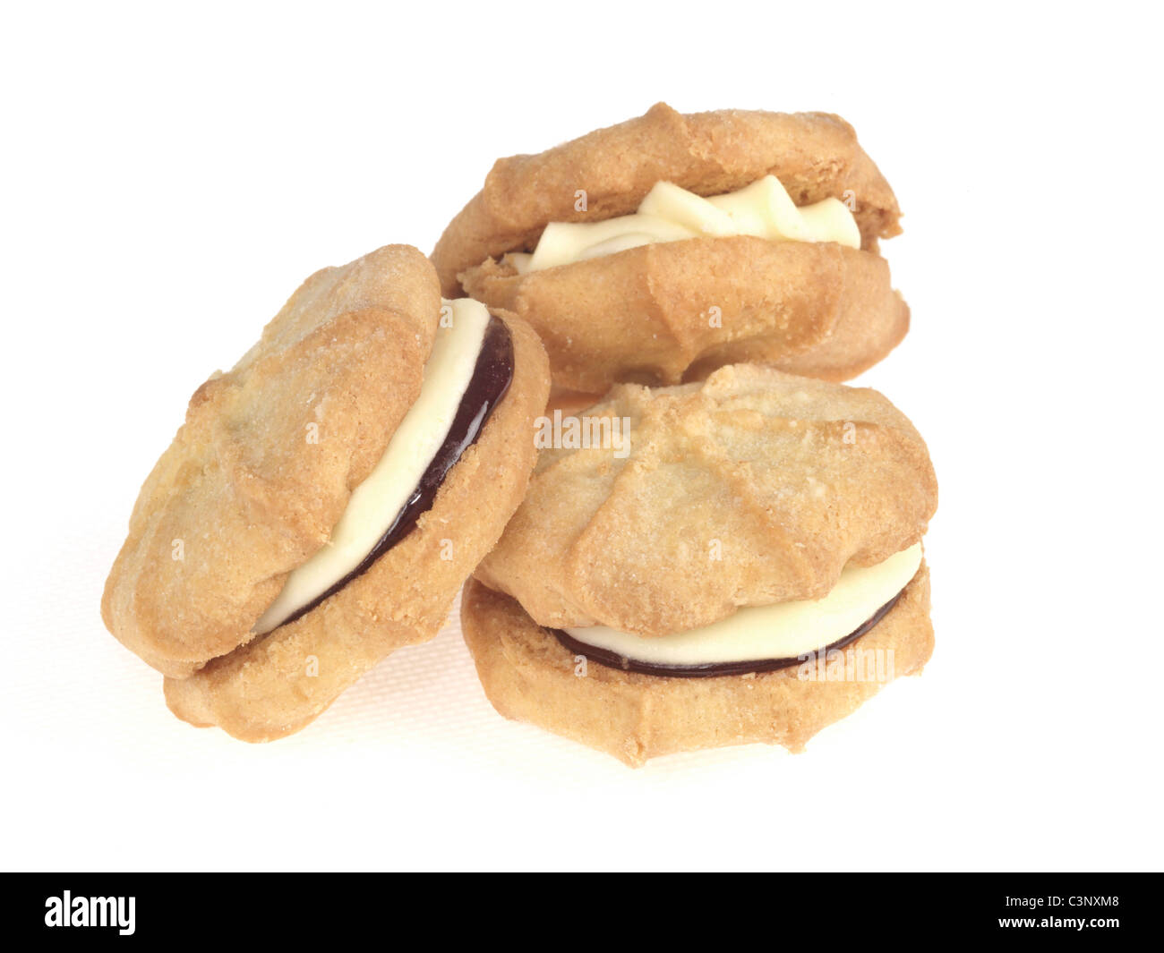 Jam and cream biscuits hi-res stock photography and images - Alamy