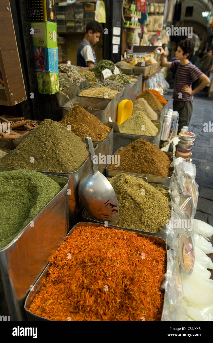 Spice Souk Damascus Syria Stock Photo - Alamy