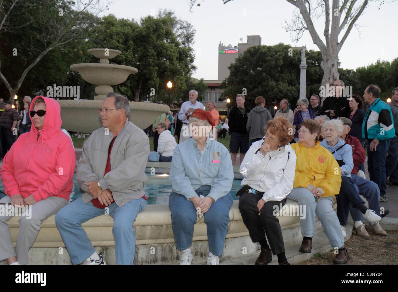 Lakeland Florida,First Friday Sun'n Fun Festival,Munn Park,audience ...