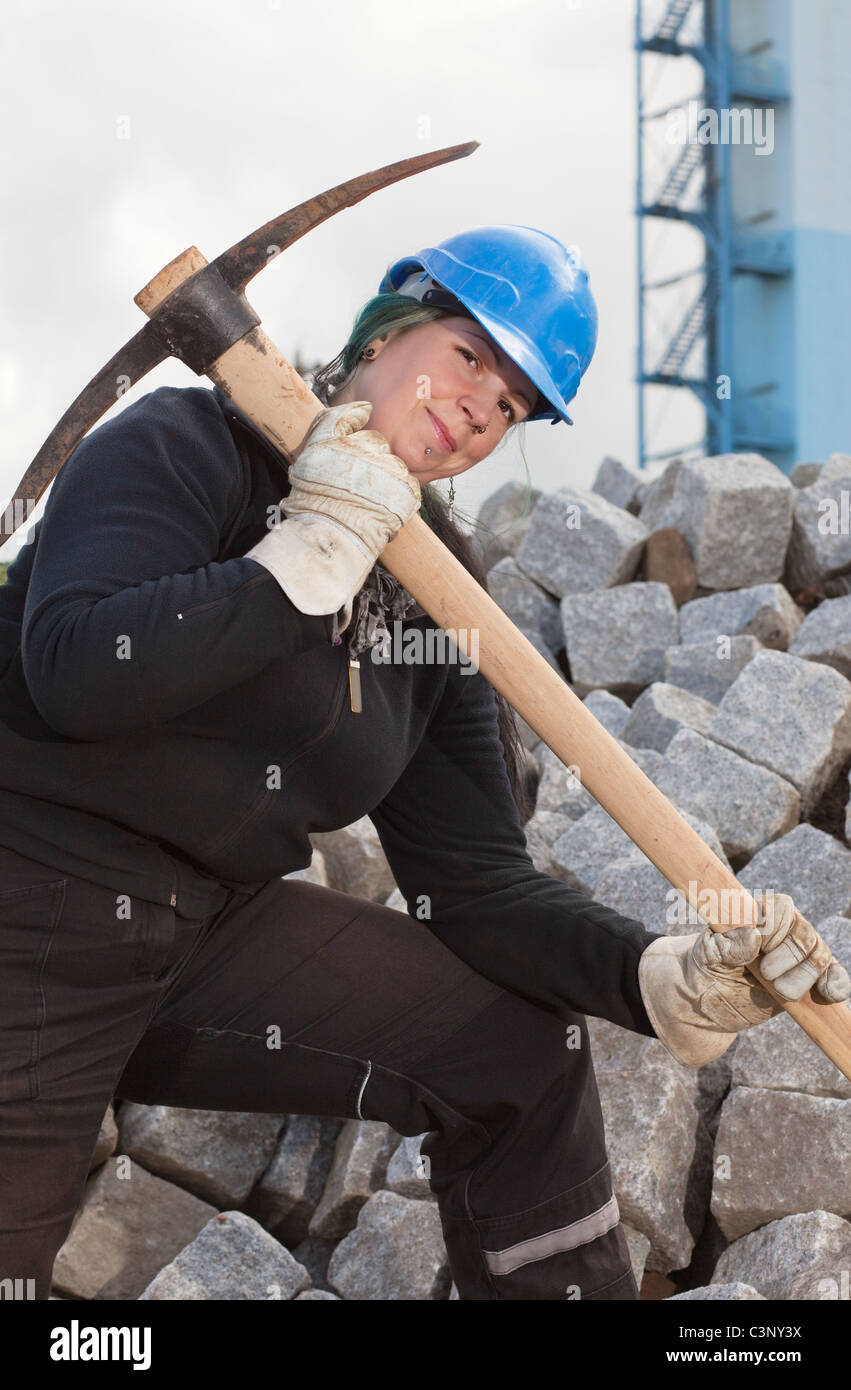 Pickaxe woman hi-res stock photography and images - Alamy