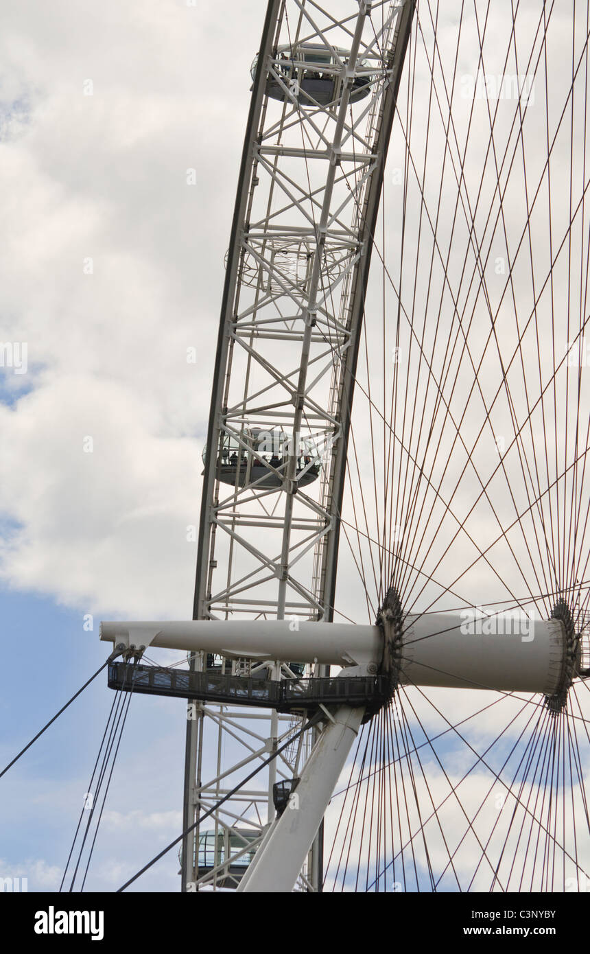 London Eye - details construction, capsule Stock Photo - Alamy