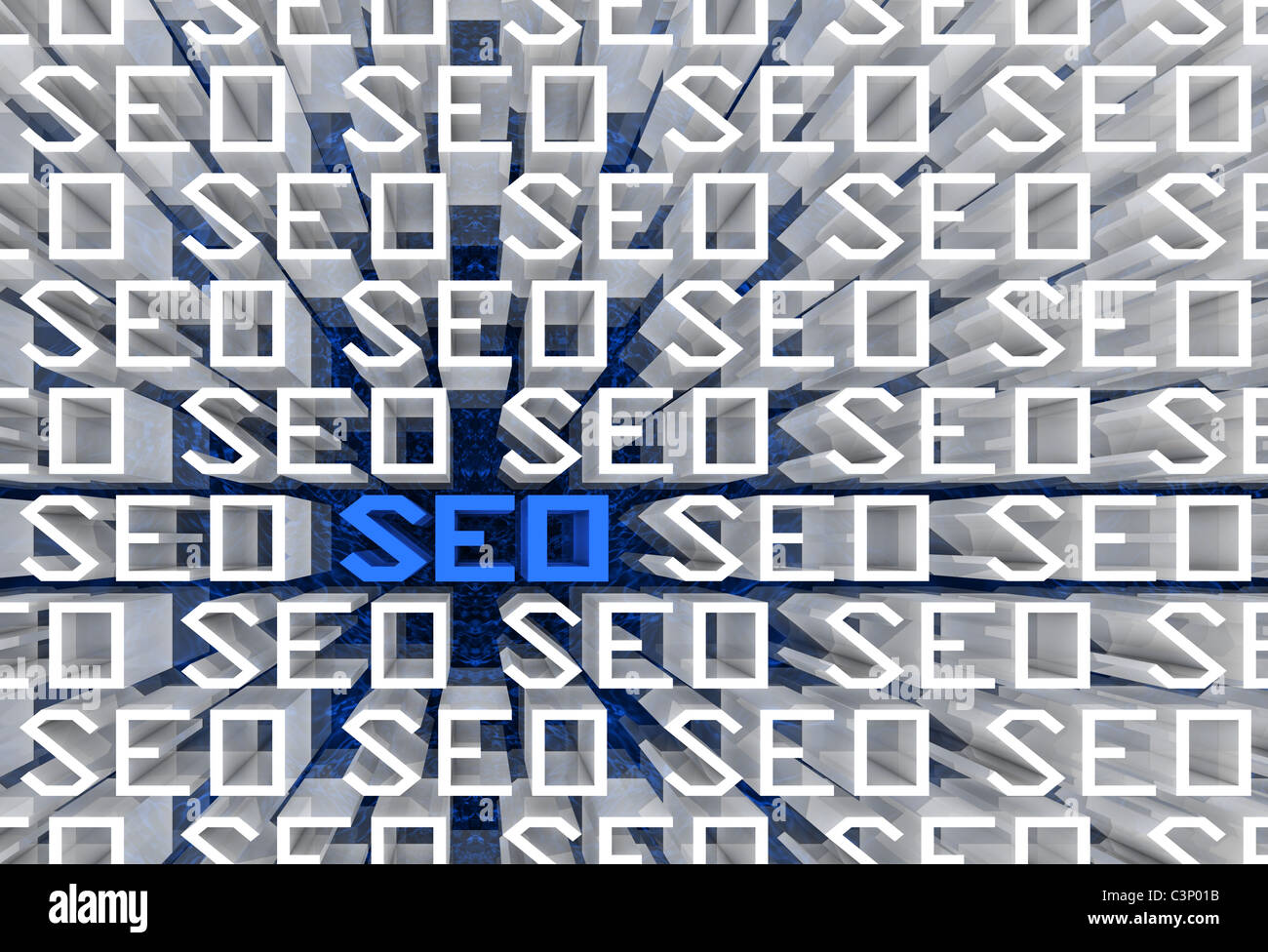 SEO text sequence in perspective view. Part of a series Stock Photo - Alamy