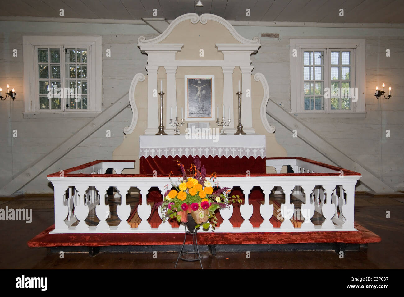Interior of Turaida Church Turaidas Baznica Turaida Museum Reserve ...