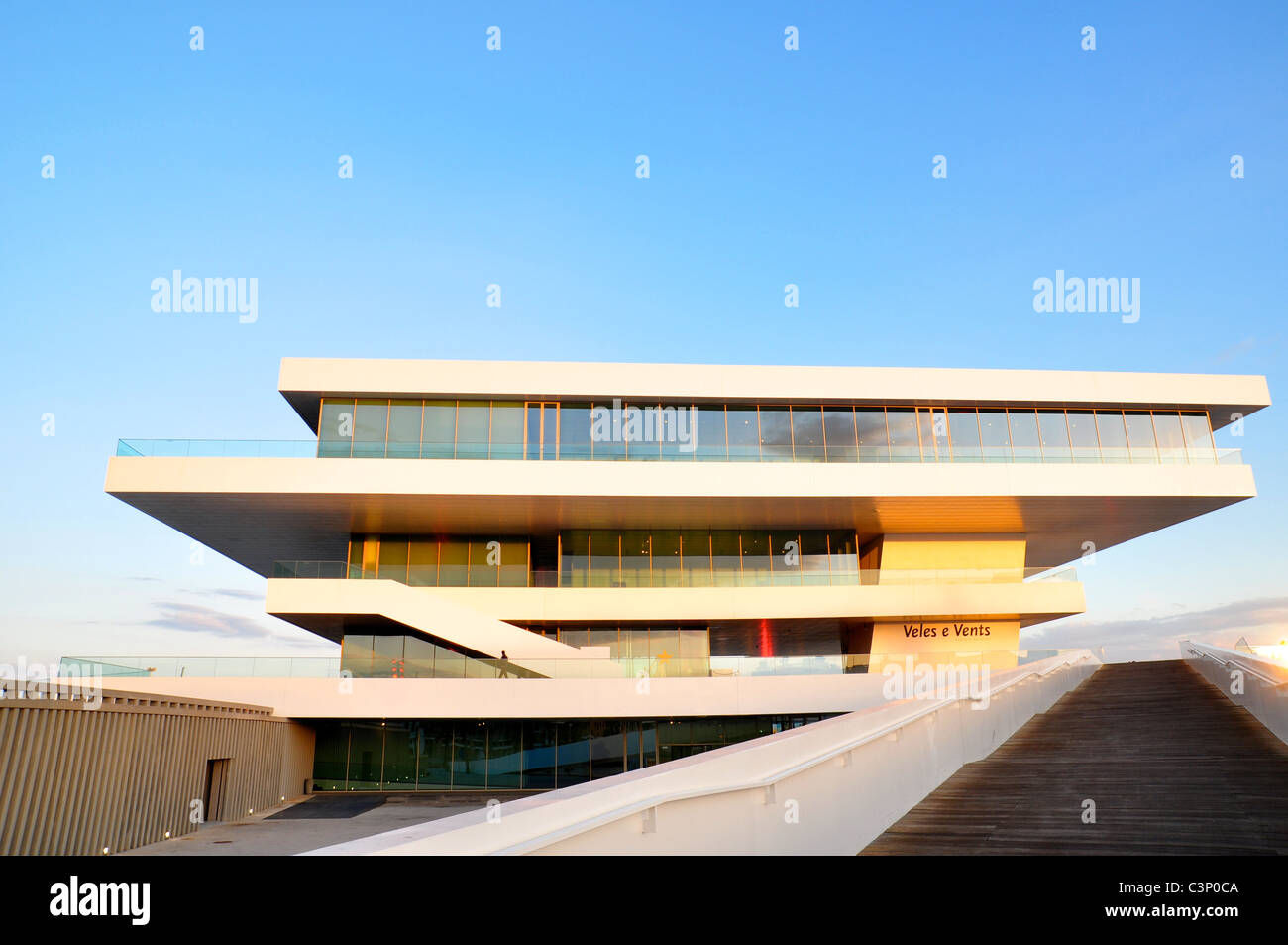 America's Cup building "Veles e Vents", Valencia, Spain Stock Photo - Alamy