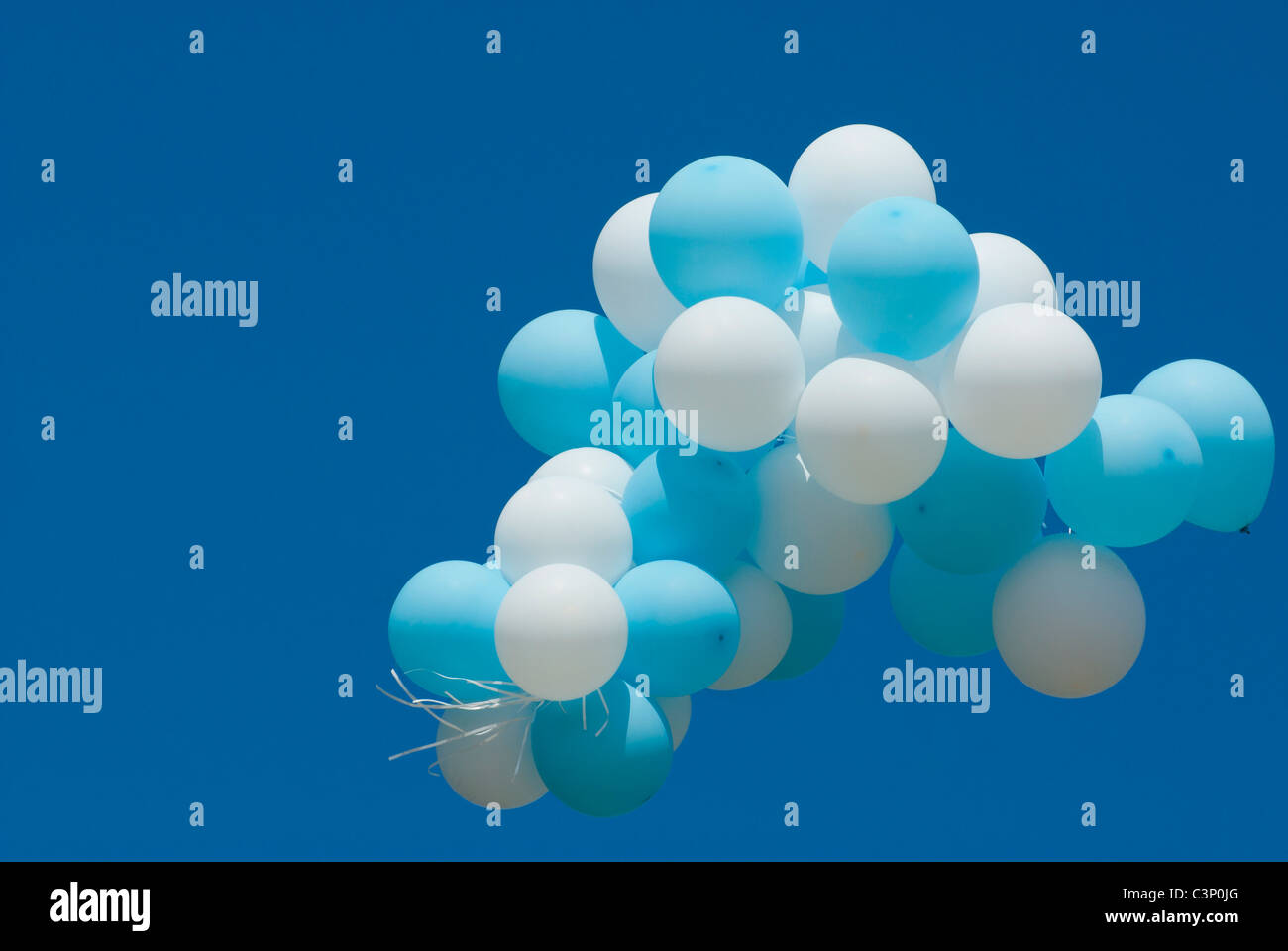 Air balloons flying in the blue sky Stock Photo - Alamy