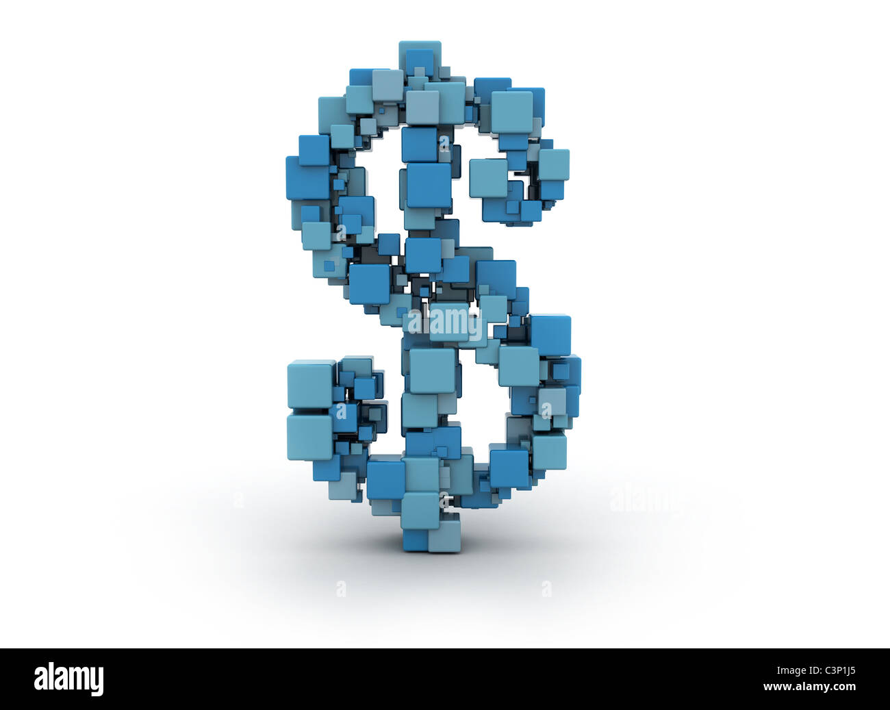 Abstract dollar sign - building a successful business Stock Photo - Alamy
