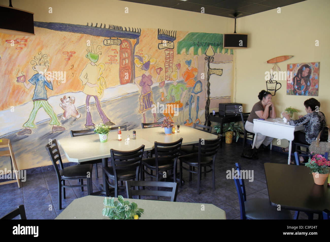 Coffee shop mural hi-res stock photography and images - Alamy