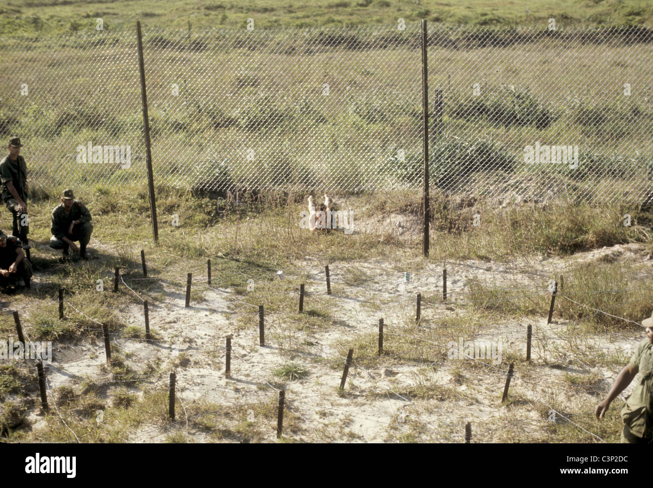 American GI Unit US army shown demonstration former vc sapper coming ...