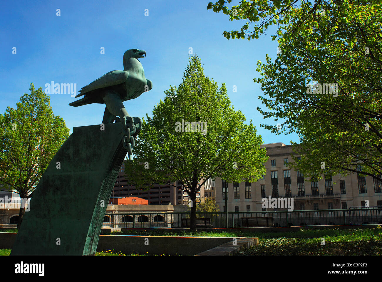 War memorial sculpture for Spanish American conflict. in Rochester NY ...
