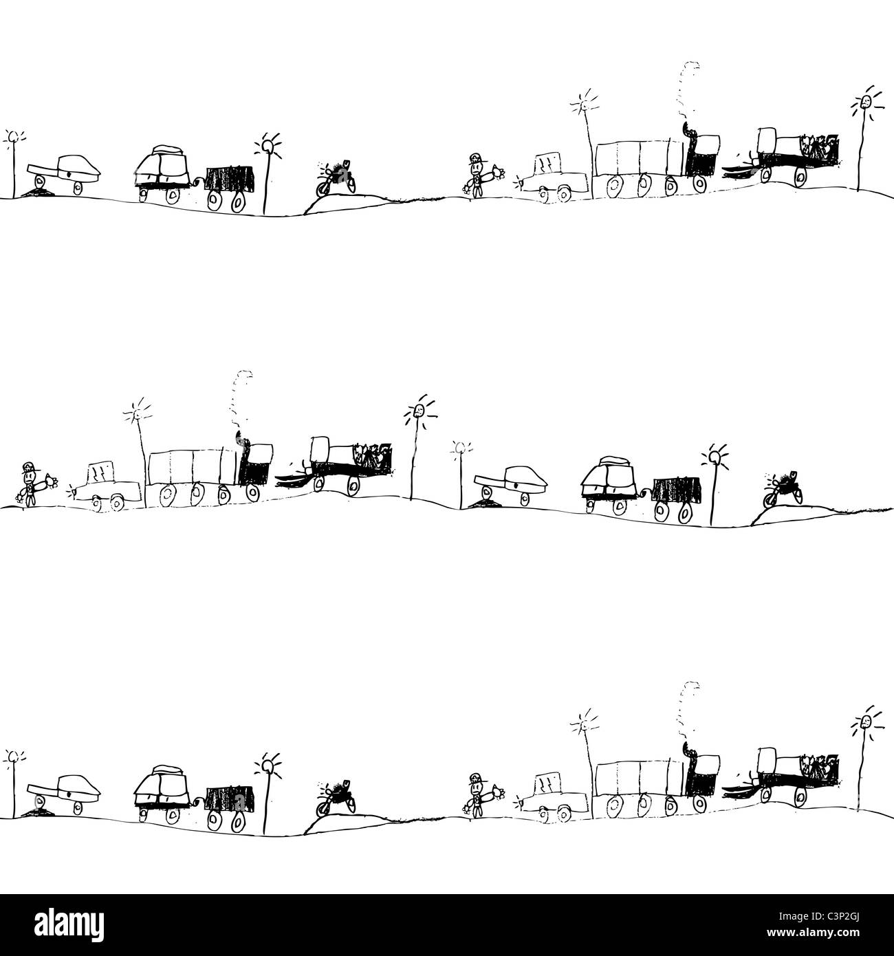 Traffic Jam Pattern Stock Photo - Alamy Traffic Jam Pattern Stock Photo - Alamy