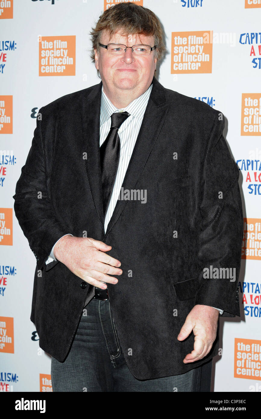 Michael Moore New York premiere of 'Capitalism: A Love Story' at the ...