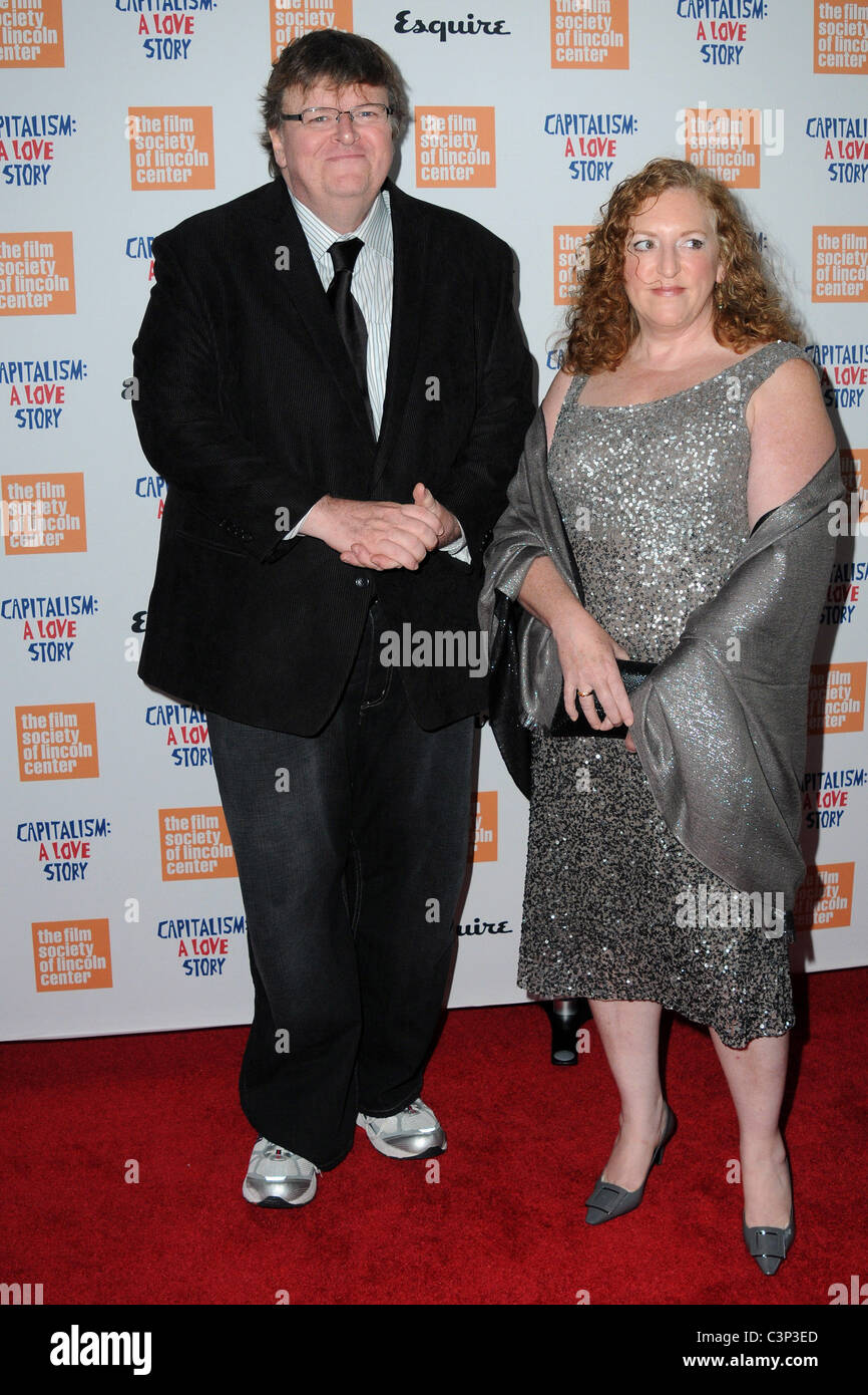 Michael Moore, Kathleen Glynn New York premiere of 'Capitalism: A Love ...