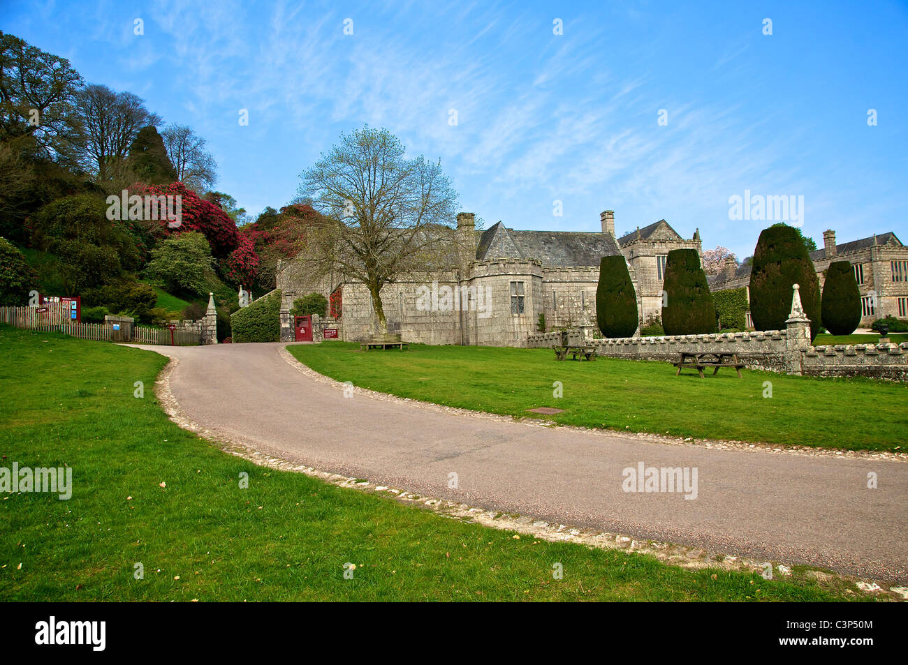 Lanhydrock Bodmin Cornwall UK National Trust House Gardens Stock Photo ...