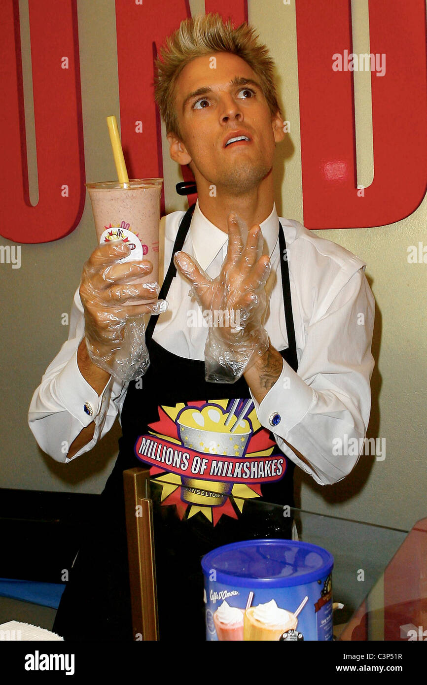 Aaron Carter visits 'Millions of Milkshakes' to create her own ...