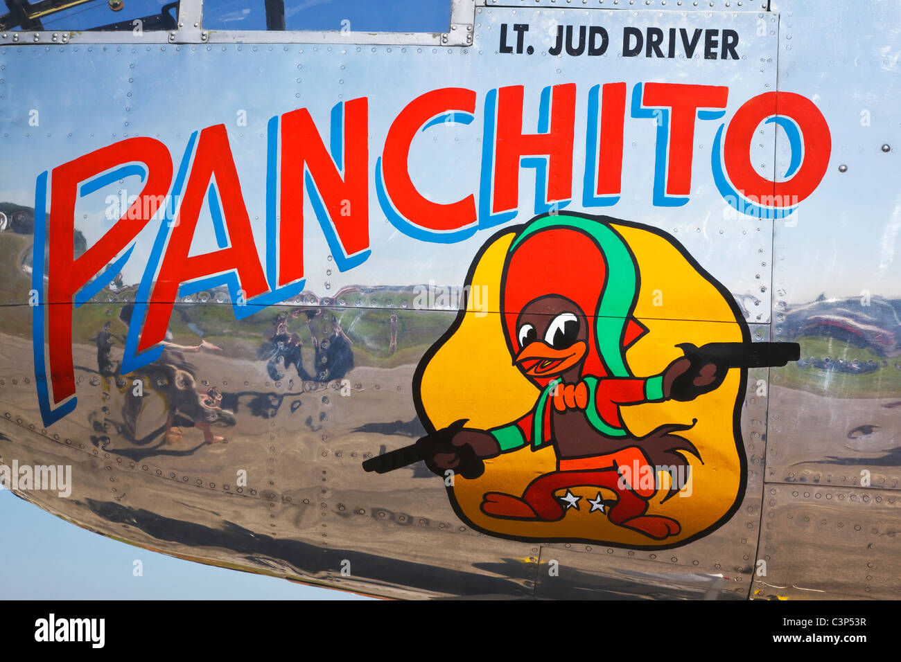 The Panchito cartoon nose art on a classic veteran USAF bomber - The ...