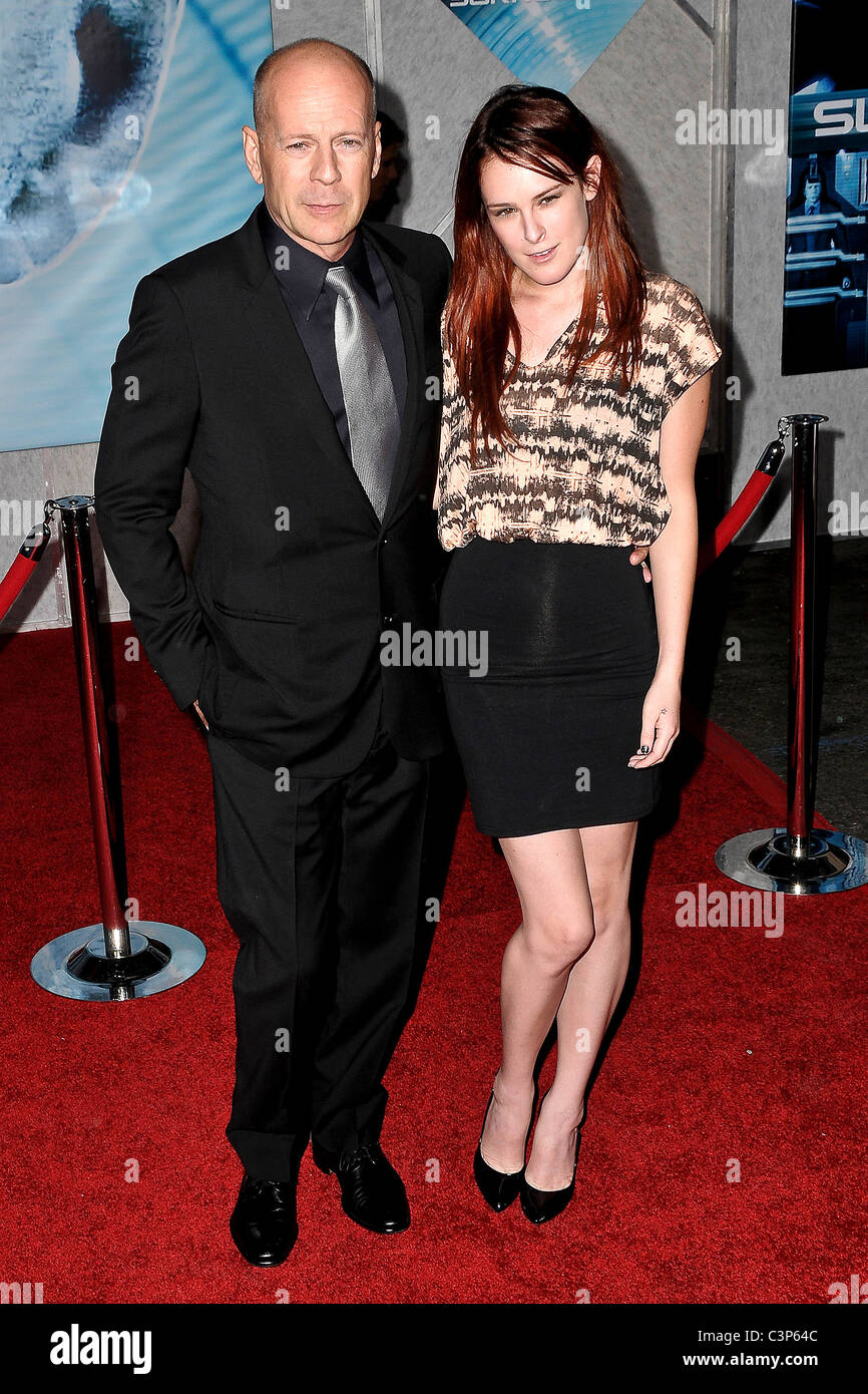 Bruce Willis, Rumer Willis The World Premiere of 'Surrogates' at the El ...