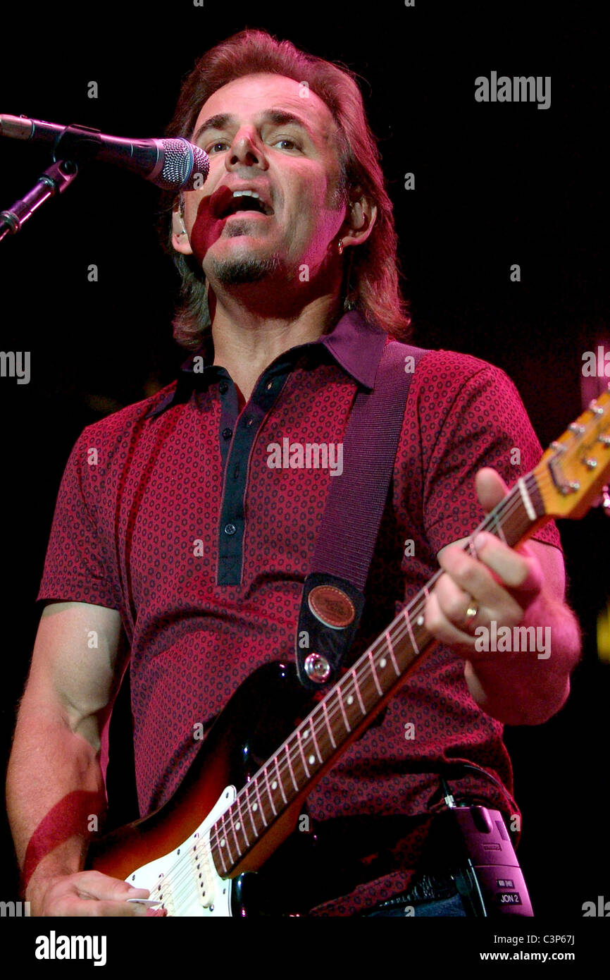 Keyboard Jonathan Cain performs with the band Journey at Seminole ...