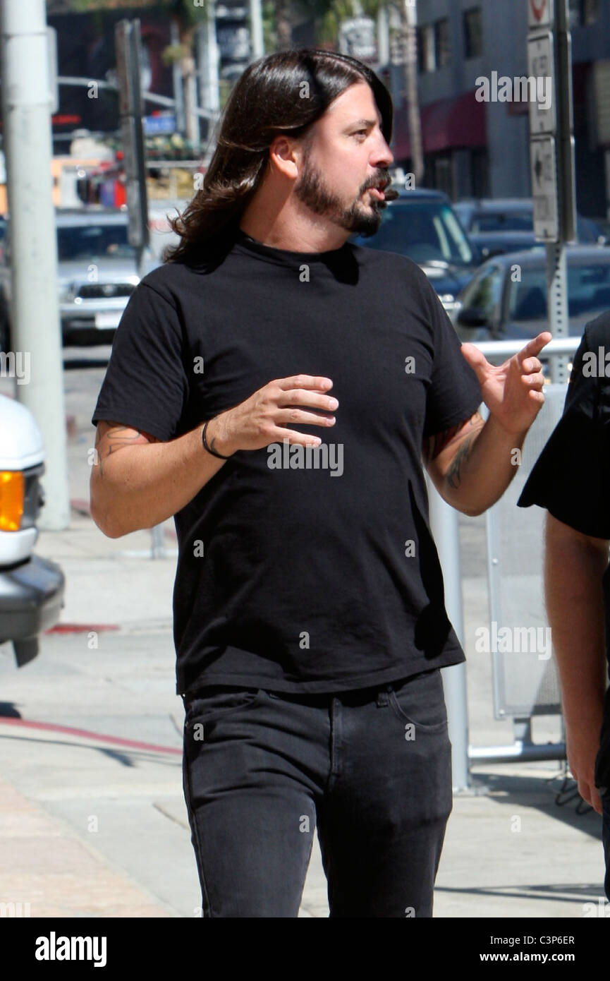 Foo Fighters frontman Dave Grohl out and about walking on Sunset ...