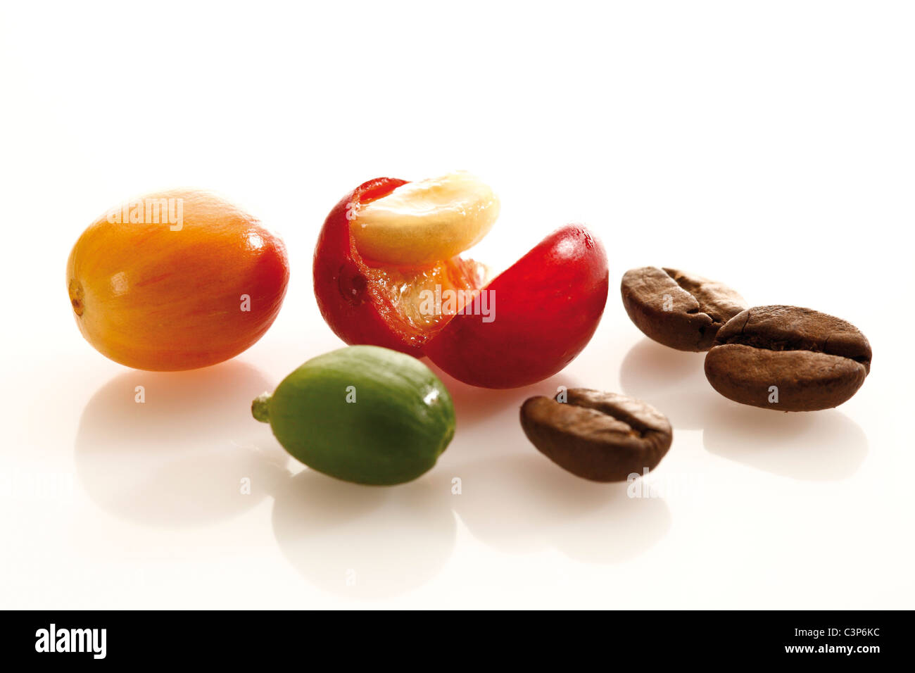 Various coffee beans Cut Out Stock Images & Pictures - Alamy