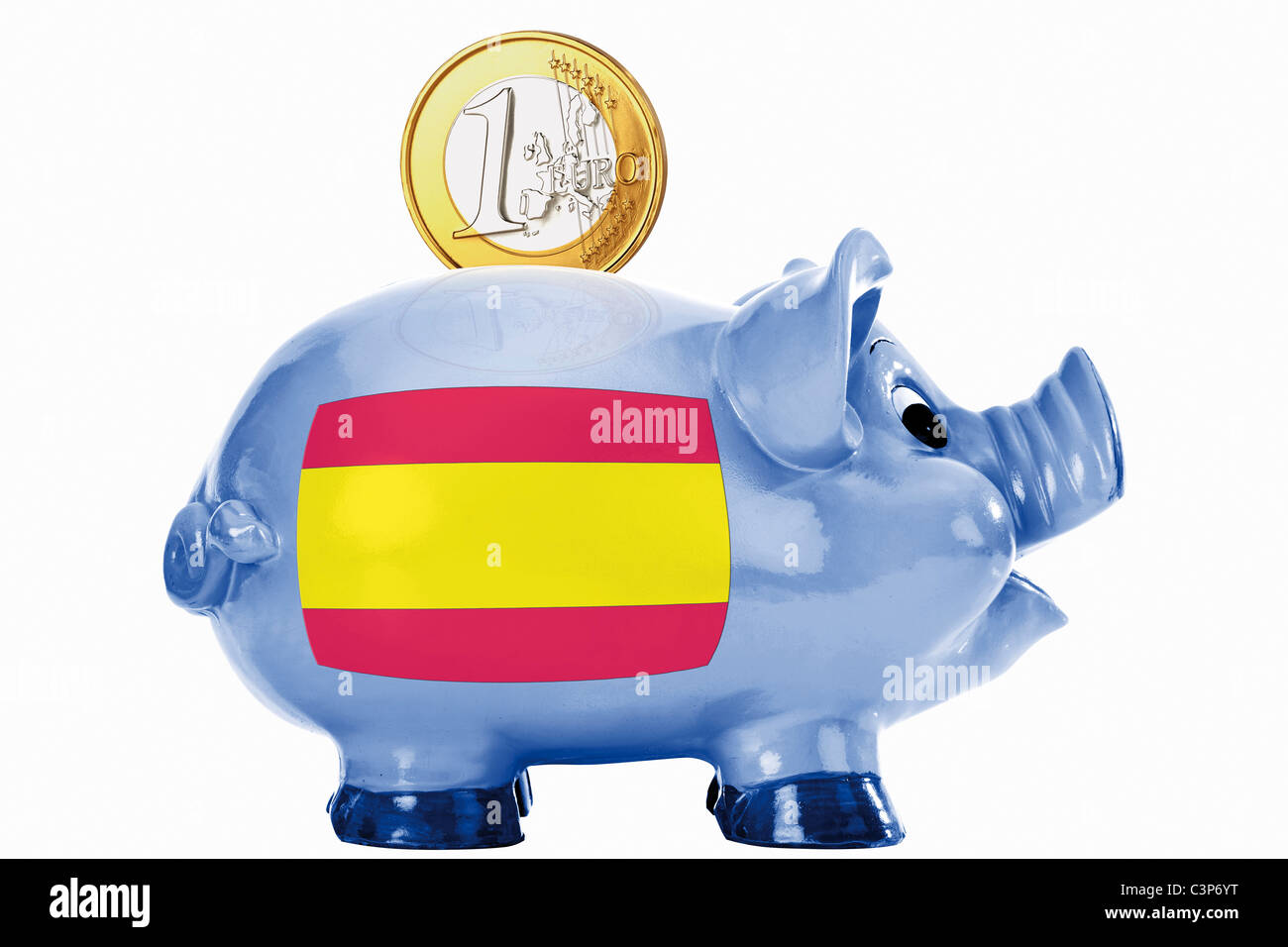 The european flag and the spanish flag hi-res stock photography and ...