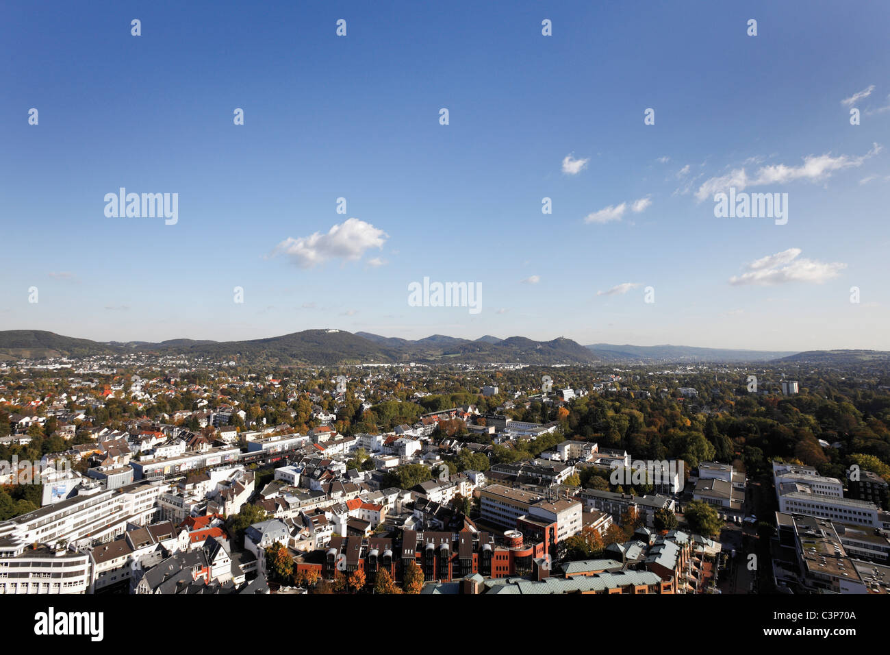 Germany, North Rhine-Westphalia, Bonn, Bad Godesberg, Elevated view of ...