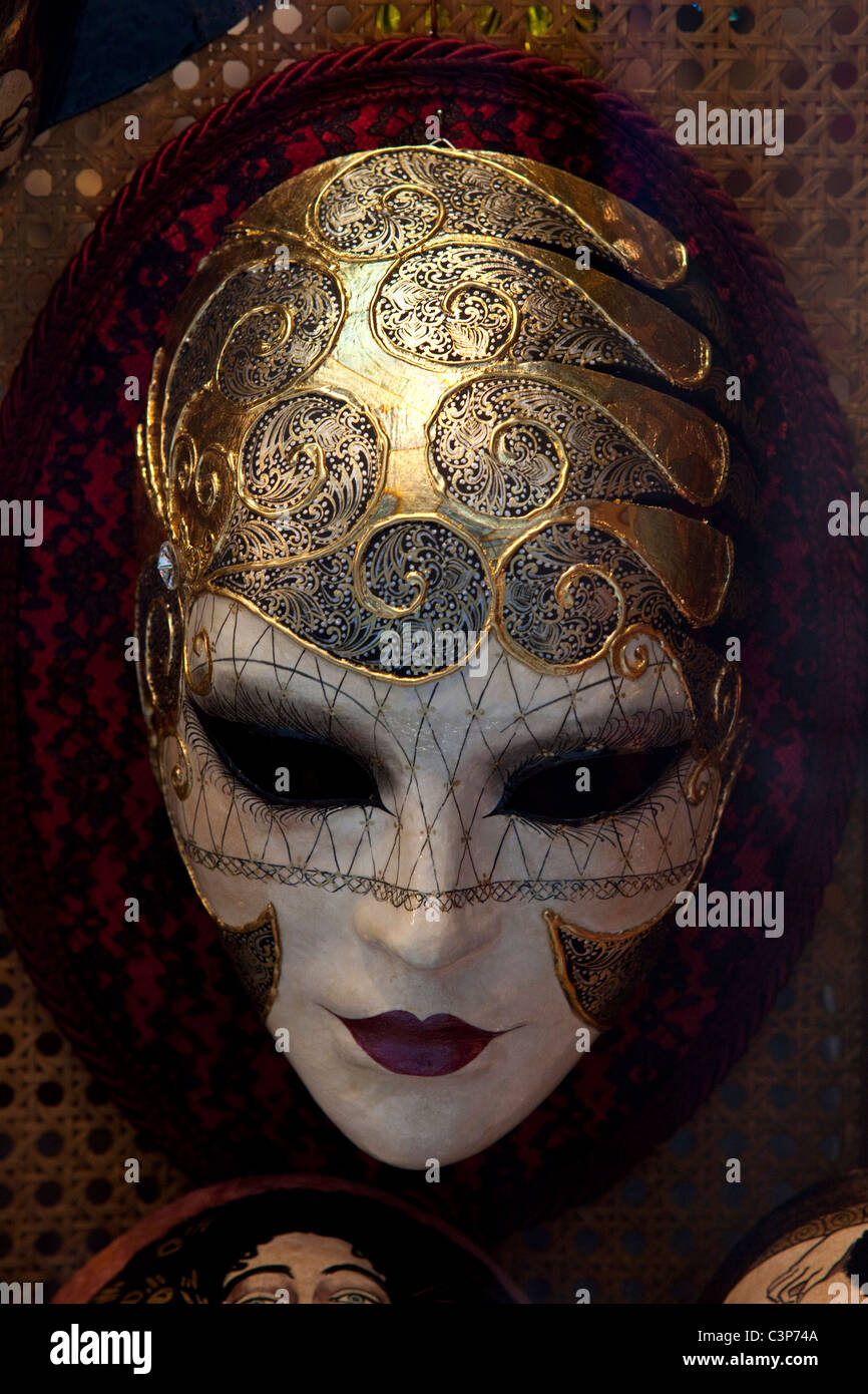 Carnival Mask in a Venice shop window, Venice, Italy Stock Photo - Alamy