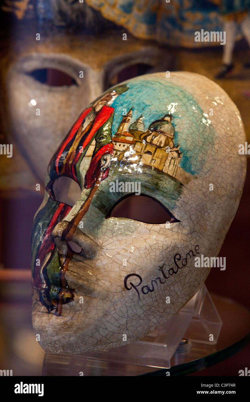 Carnival Mask in a Venice shop window, Venice, Italy Stock Photo - Alamy