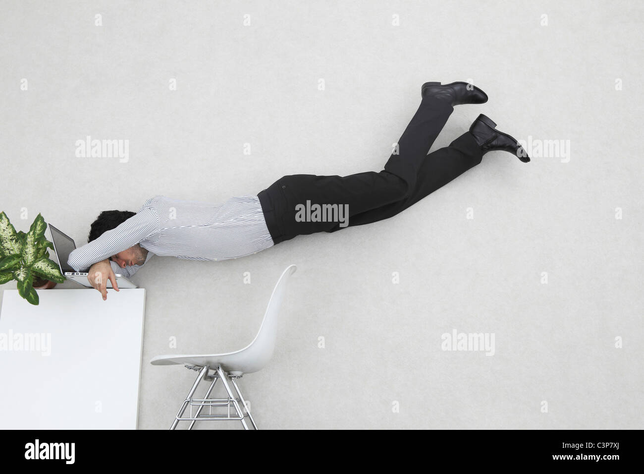 Business man resting w Stock Photo - Alamy