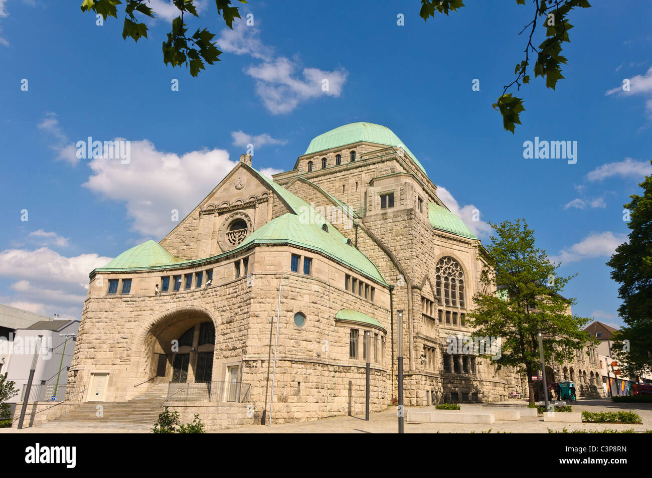 Side view of the old synagogue in Essen, Germany Stock Photo - Alamy
