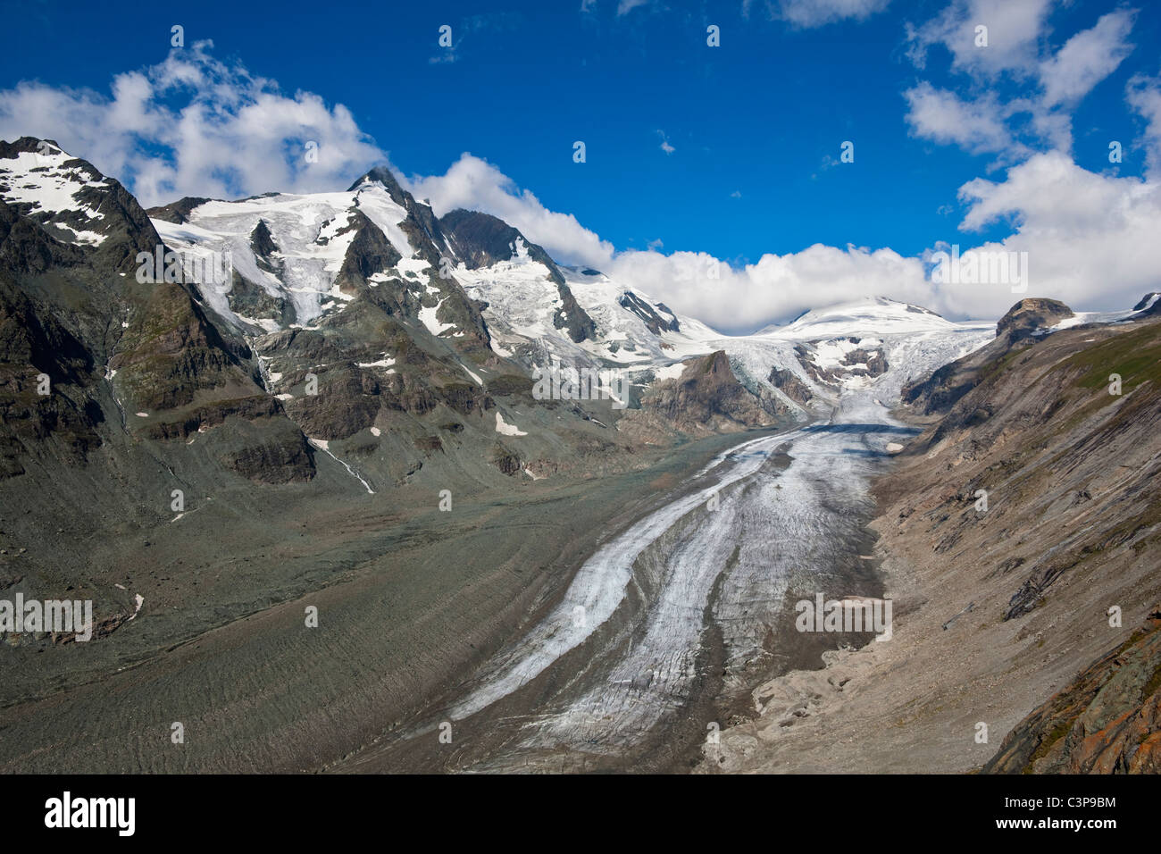 Austria, National Park Hohe Tauern, Grossglockner, Pasterze glacier ...