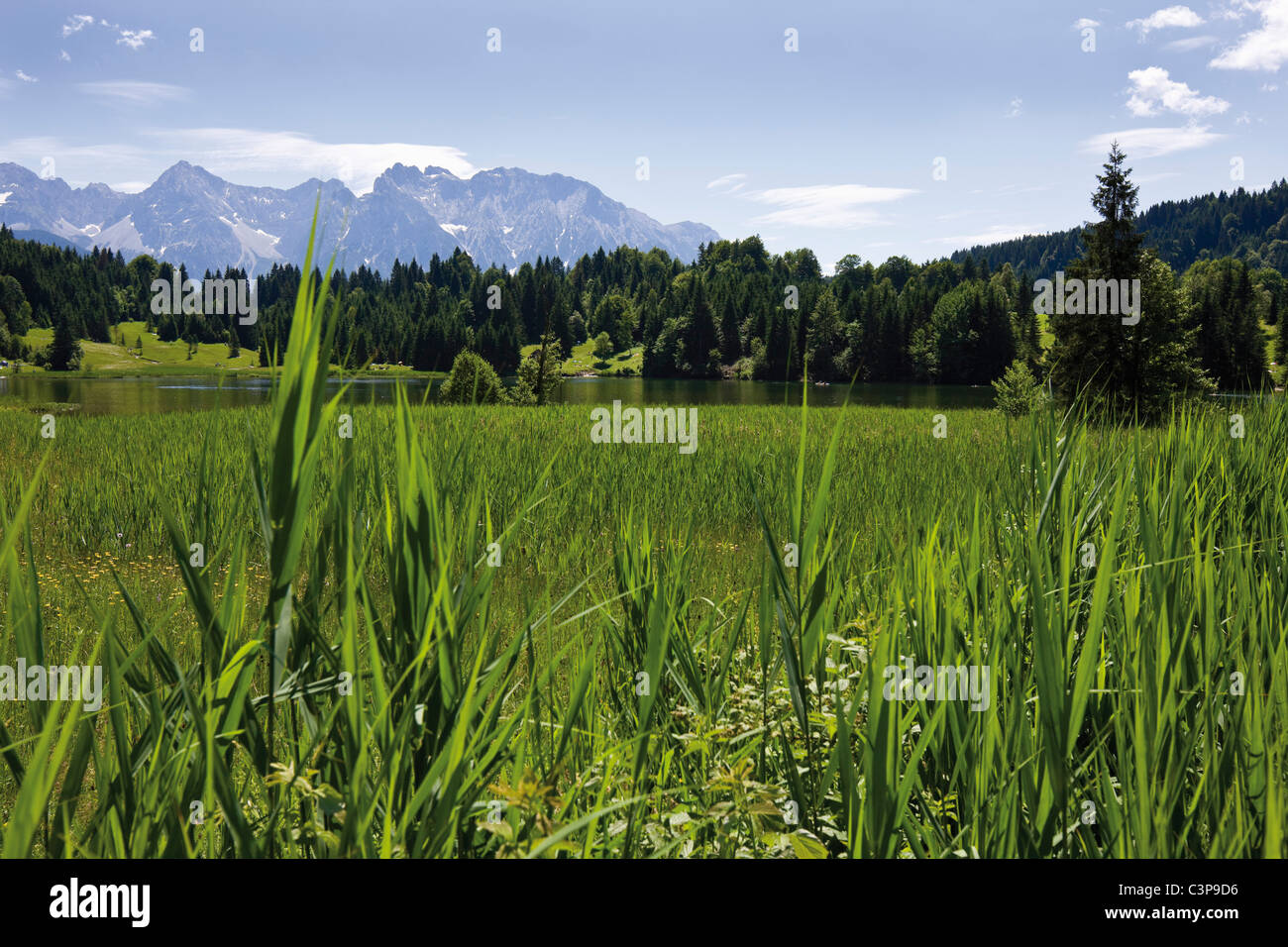 Germany, Geroldsee, Oberbayern, Bayern, Deutschland, View of rural ...