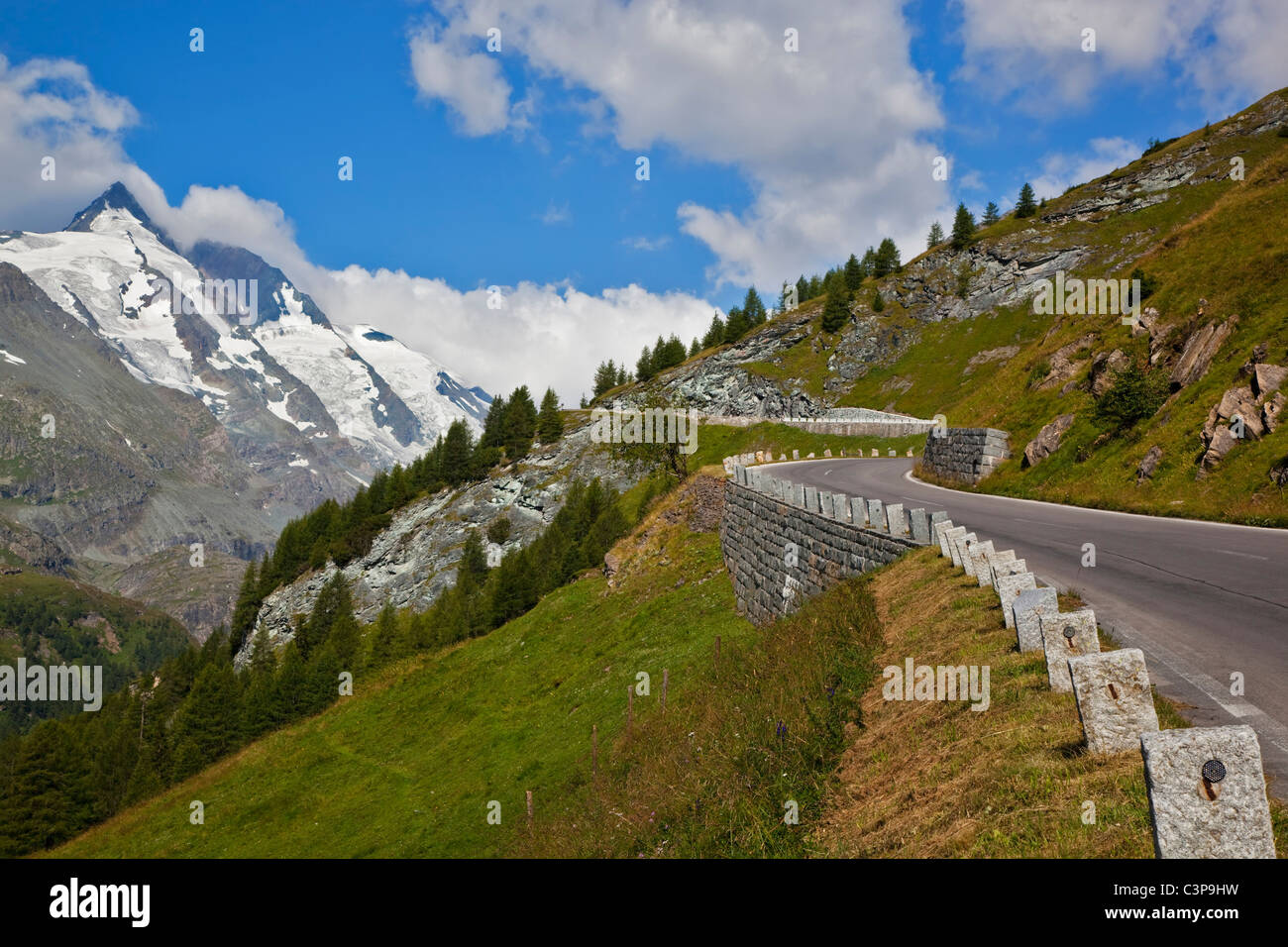 Austria, Mount Grossglockner, Grossglockner High Alpine road Stock ...