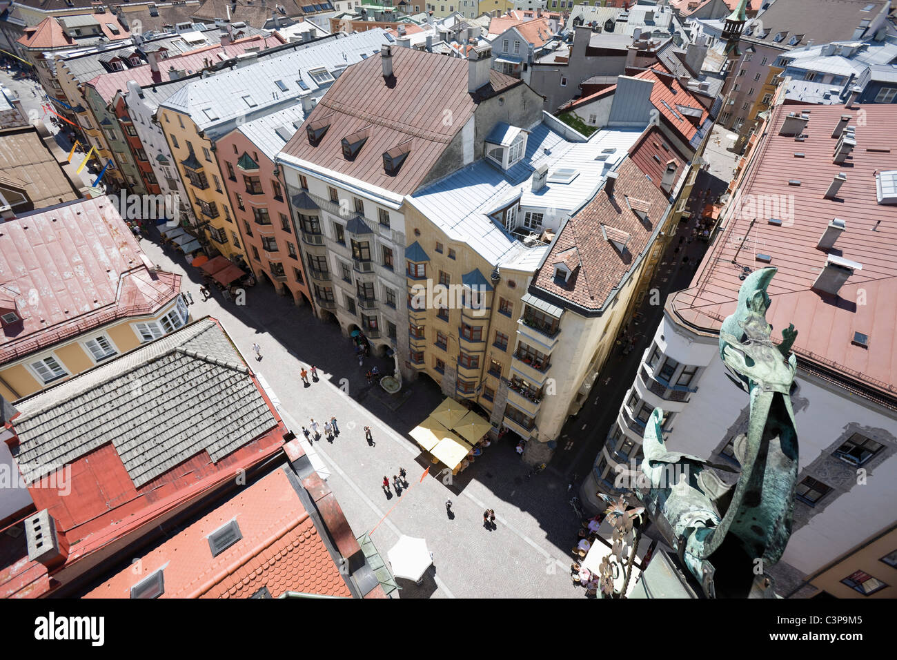 Austria, Tyrol, Innsbruck, Aerial view of city Stock Photo - Alamy