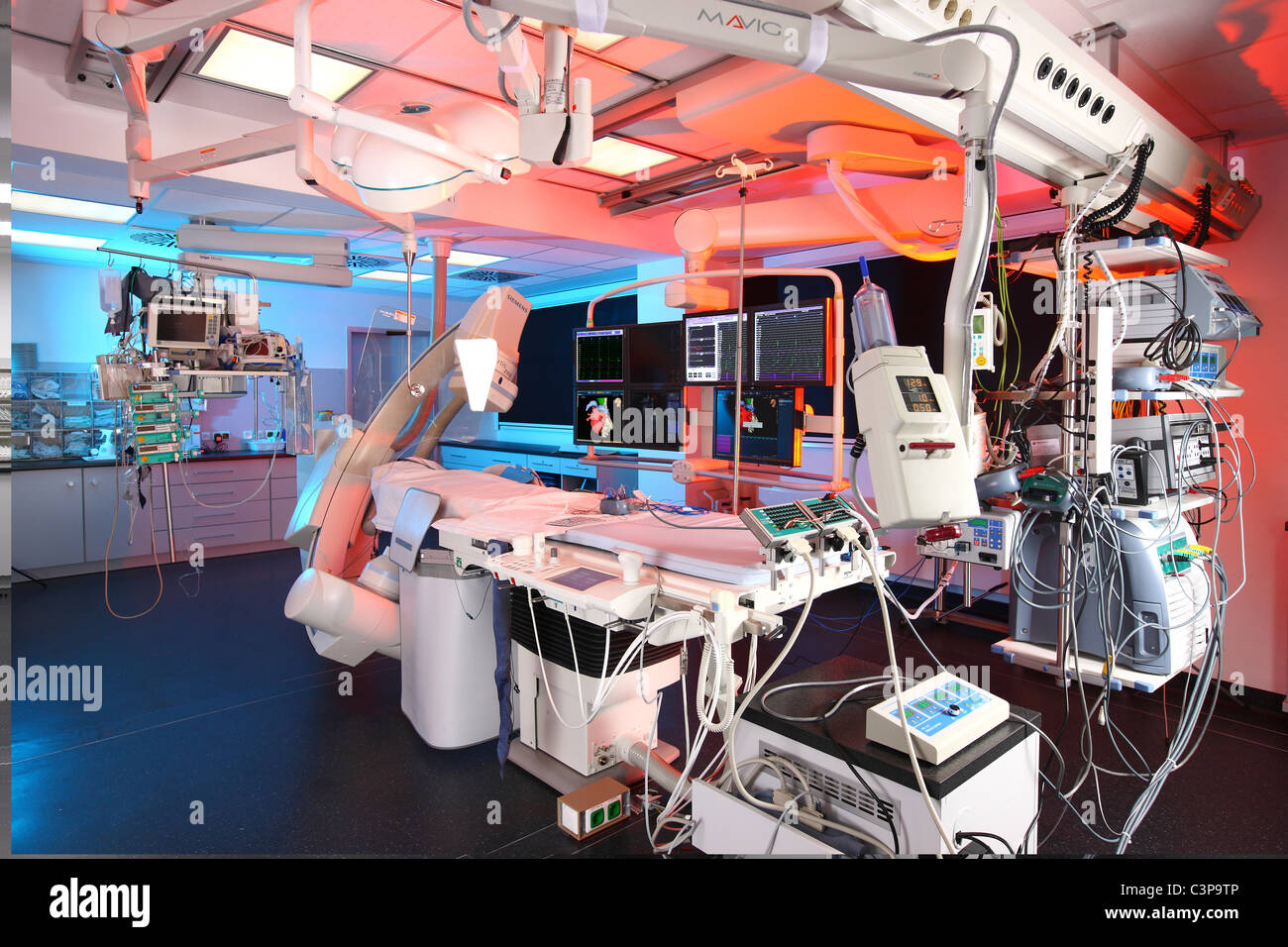 Hospital, Cardiac catheterization laboratory, (heart cath) is the ...