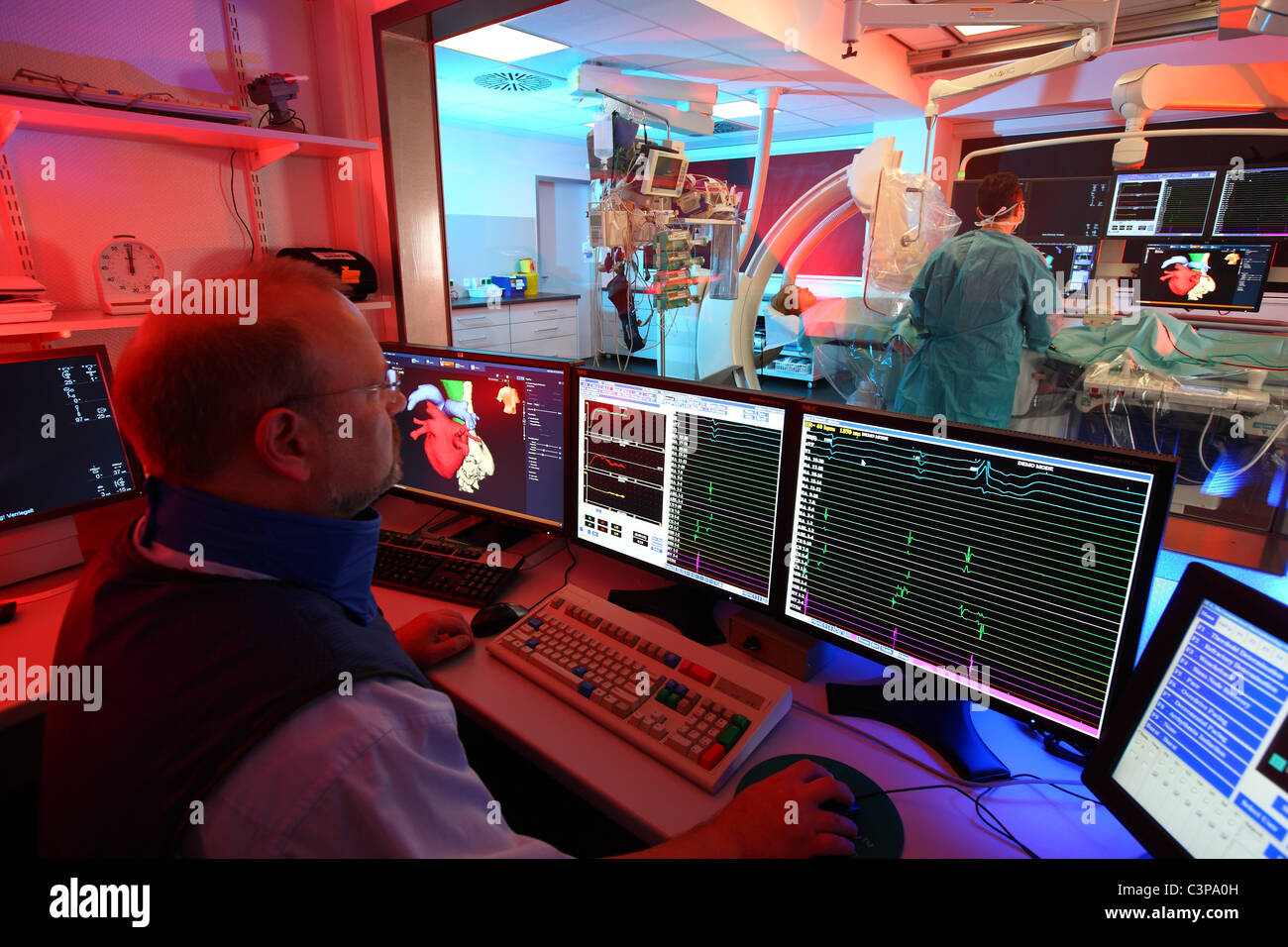 Hospital, Cardiac catheterization laboratory, (heart cath) is the ...