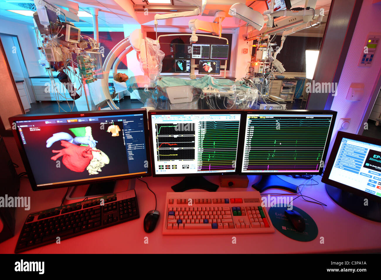 Hospital, Cardiac catheterization laboratory, (heart cath) is the ...