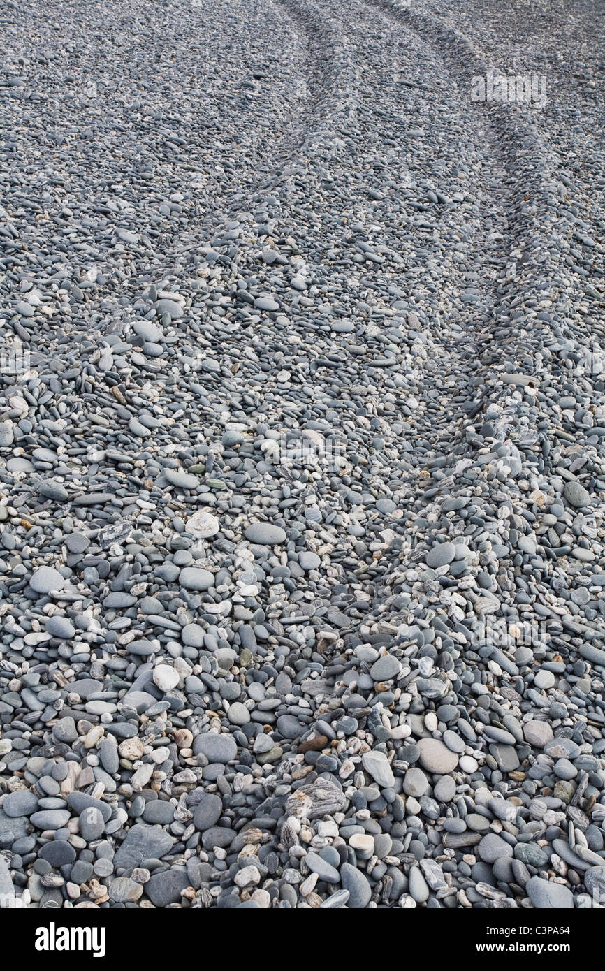 Germany,Skidmark and pebbles Stock Photo - Alamy